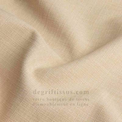 Tissu ameublement Lin - Anti tache - Tissu lin beige - degriftissus.com